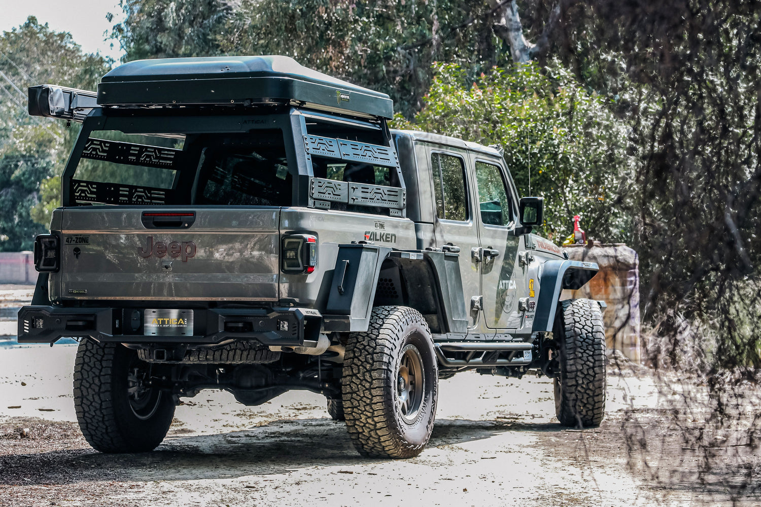 Attica 4x4 2019-2023 Jeep Gladiator JT Frontier Series Rear Bumper ...