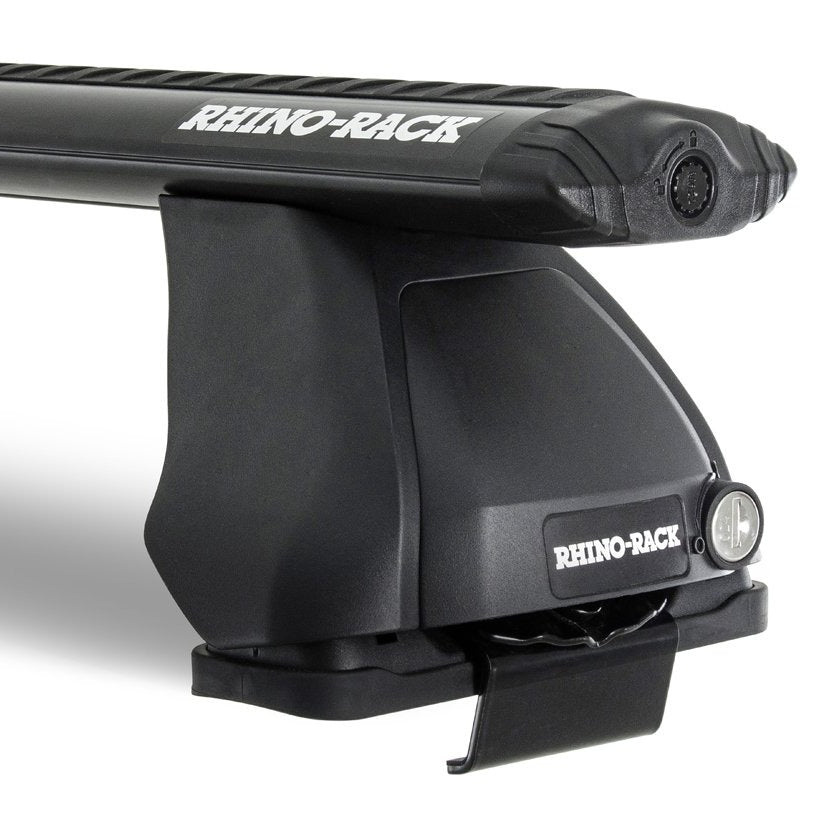 Rhino Rack Vortex 2500 Black 2 Bar Roof Rack Ford Ranger SuperCrew ...